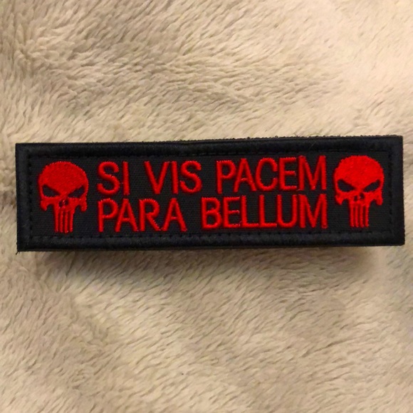 Accessories | Punisher Logo Si Vis Pacem Para Bellum Patch | Poshmark